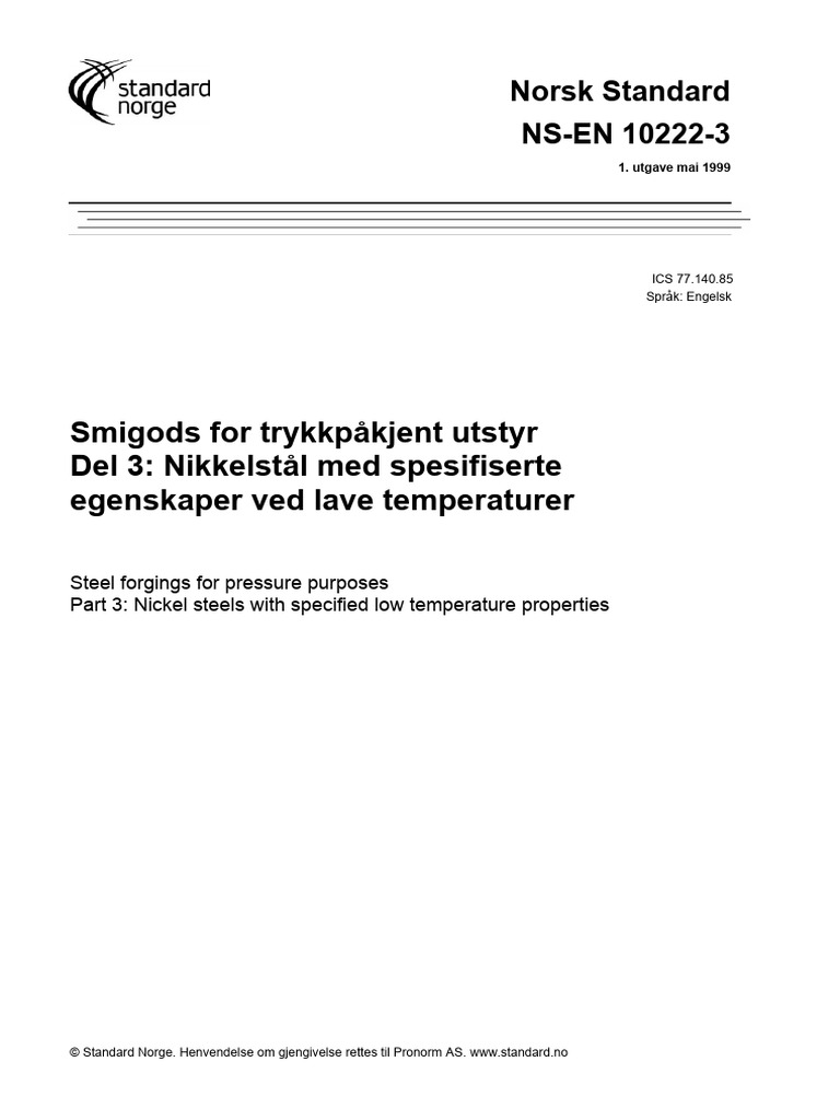 Ns-En 10222-3 PDF | PDF