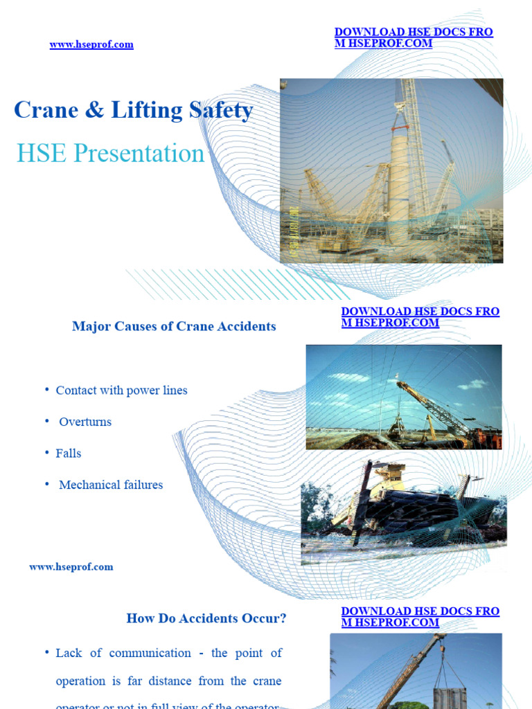 Crane and Lifting Safety Guidelines | PDF | Technology & Engineering