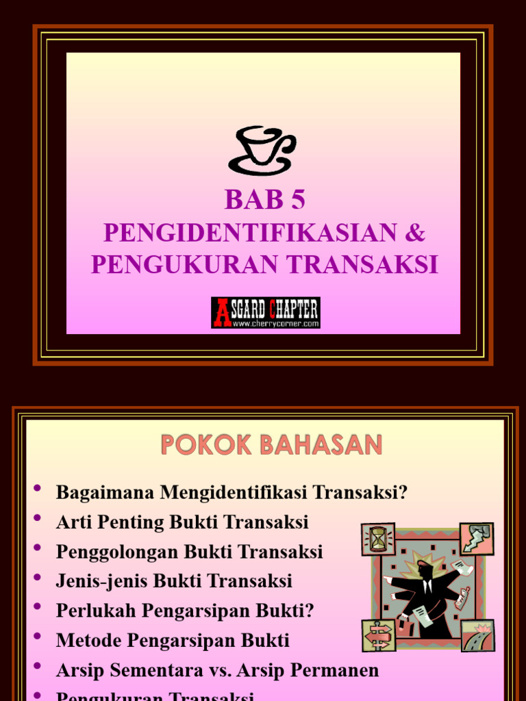Bab 05 Pengidentifikasian Dan Pengukuran Transaksi | PDF