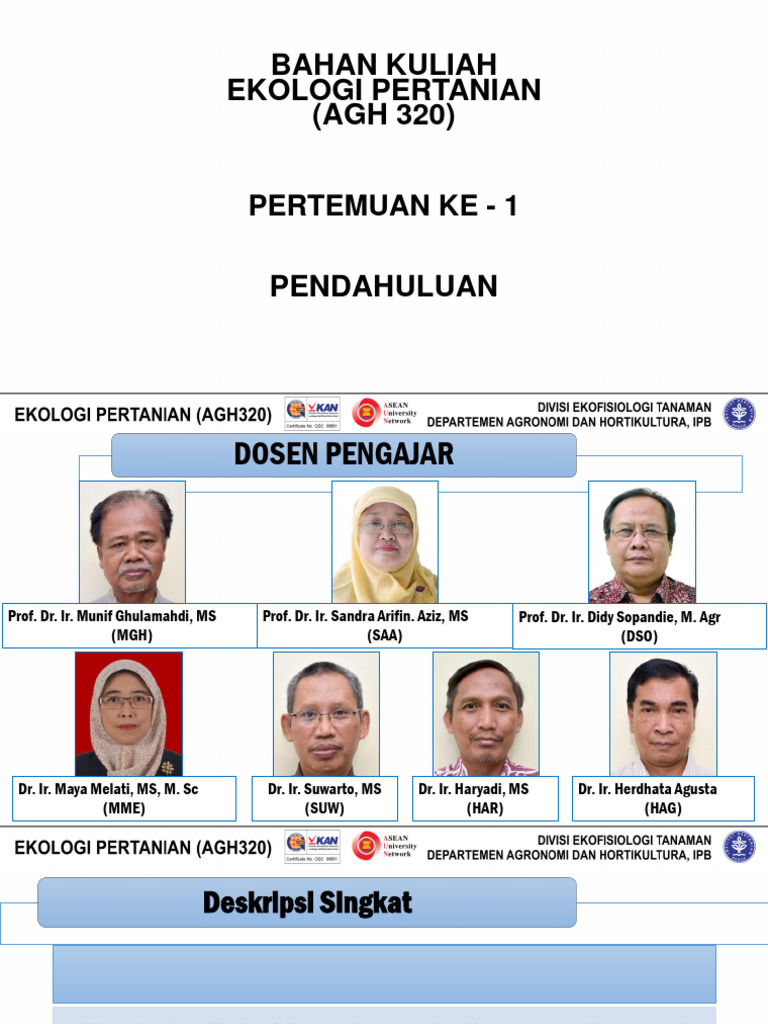 M1-M7 Ekologi Pertanian | PDF | Sains & Matematika