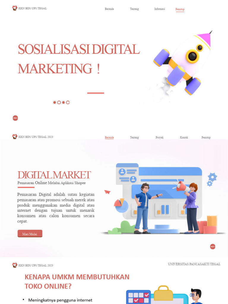 Sosialisasi Digital Marketing | PDF