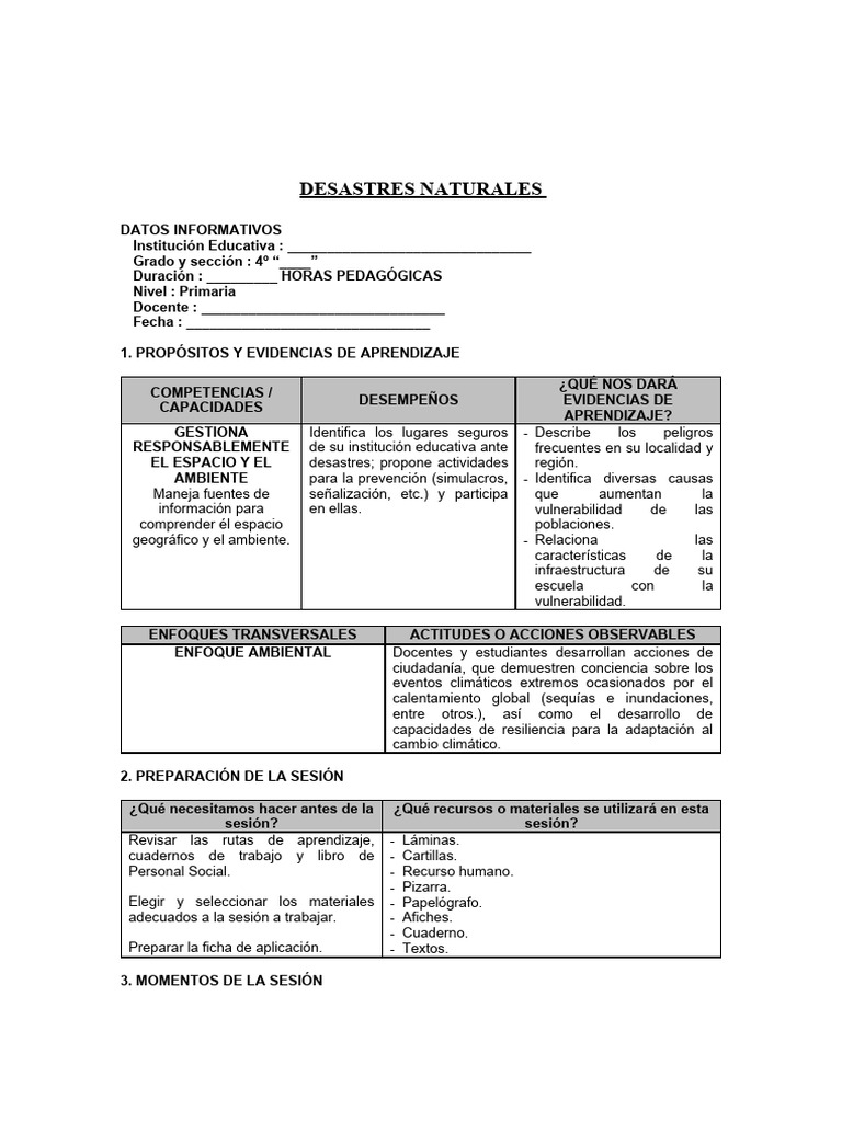Sesion de Clase Desastres Naturales | PDF | Desastres naturales ... Sesion de Clase Desastres Naturales | PDF | Desastres naturales ...