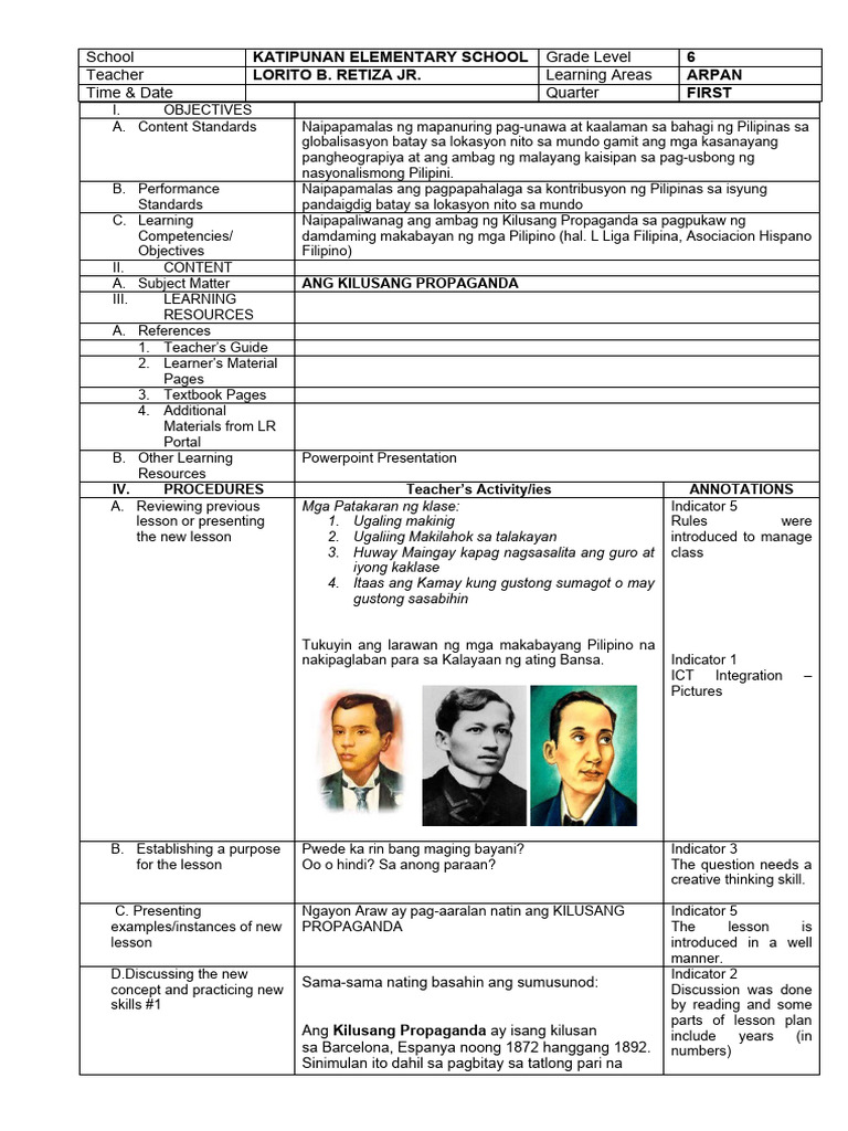 ARPAN 6 Observation DLP | PDF