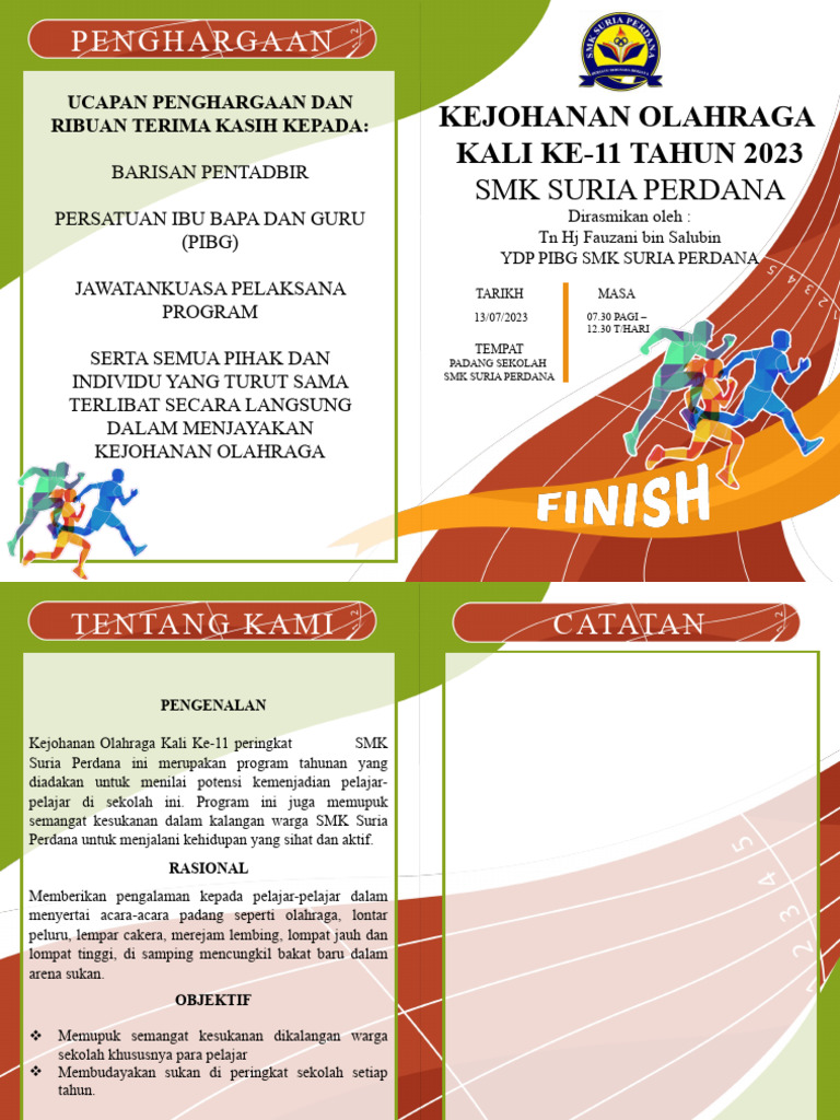 Buku Program Kejohanan Olahraga Super 2023 | PDF