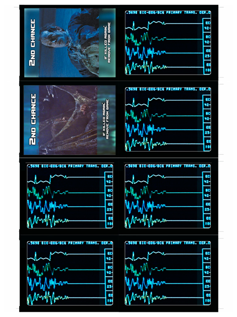 Aliens This Time Its War Card Sheets Backs | PDF