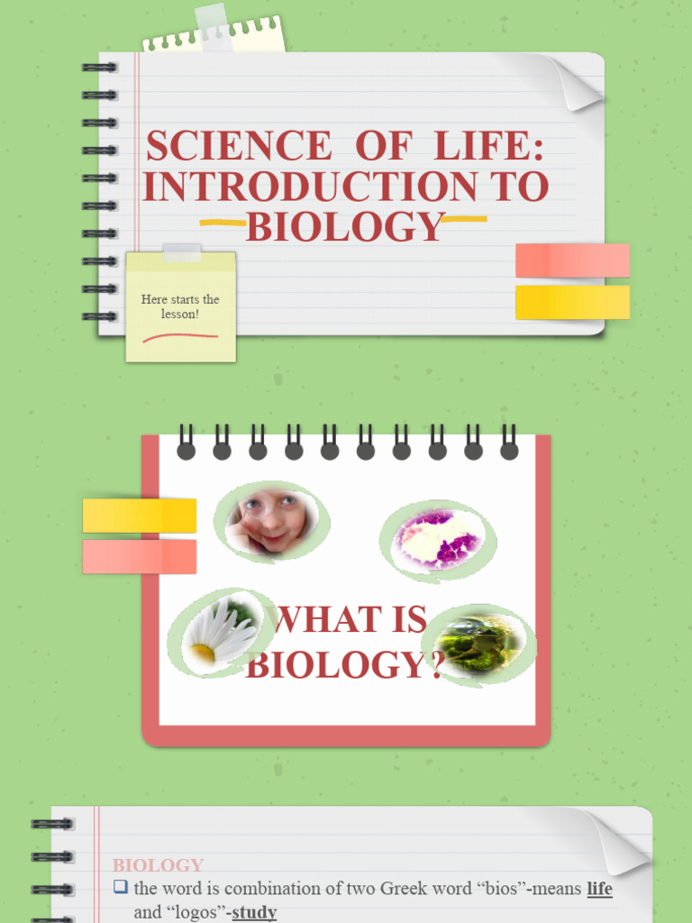 Topic 1 Introduction To Biology | PDF