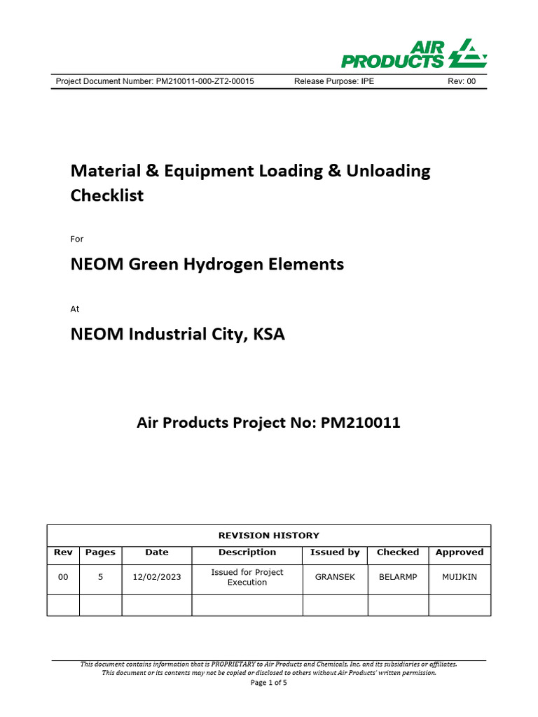 PM210011-000-ZT2-00015 - Material & Equipment Loading & Unloading ...