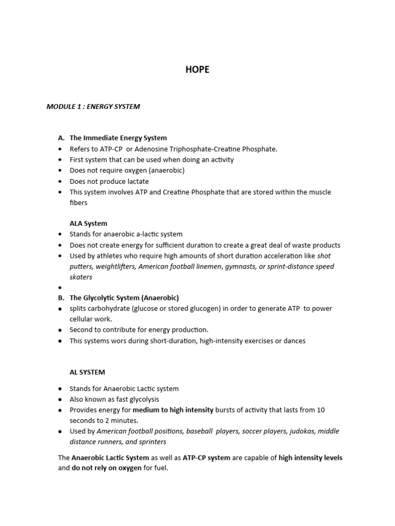 Hope m1m2 Loys | PDF