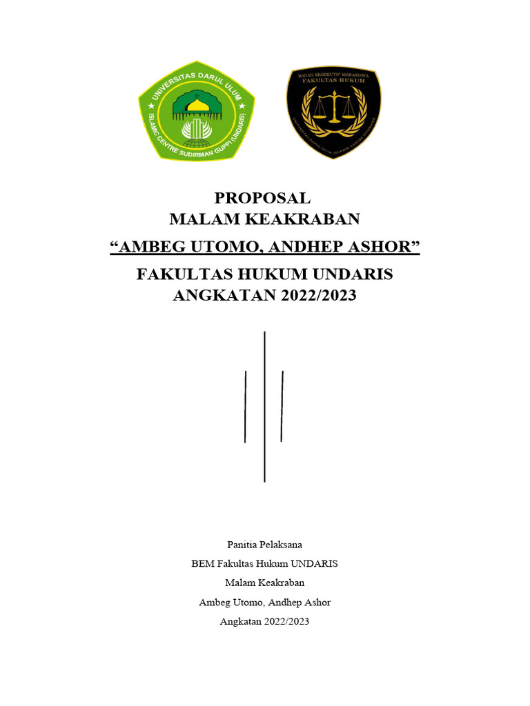 Proposal Makrab Fakultas Hukum-5 | PDF