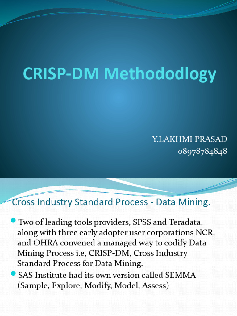 CRISP DM Methododlogy YLP | PDF