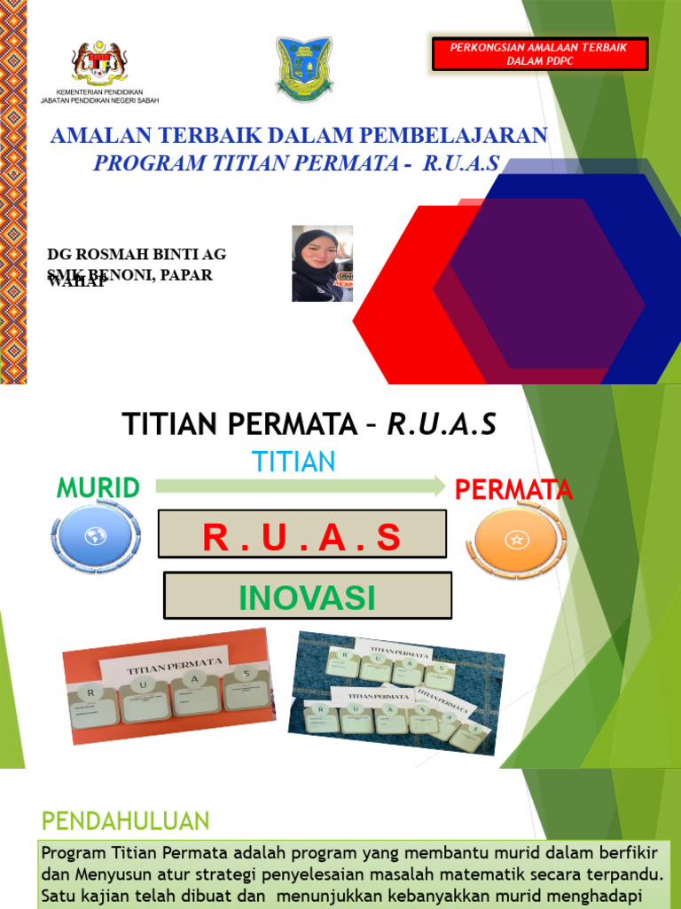 Slide Pembentangan Program Titian Permata (Ruas) - 1 | PDF