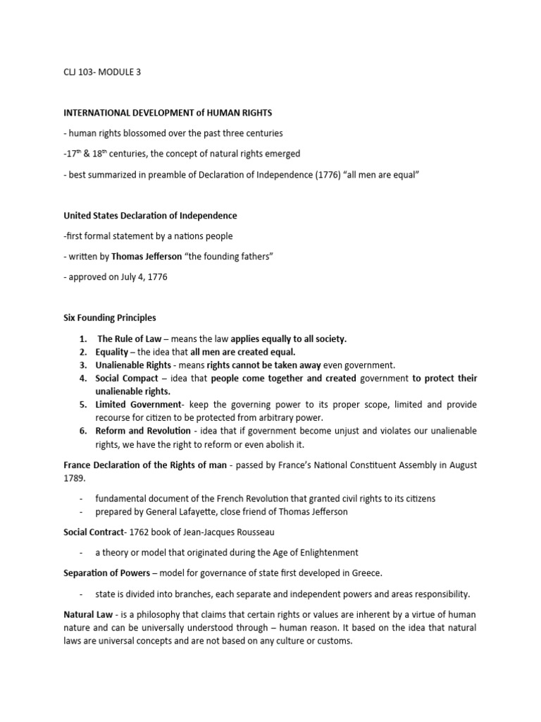 CLJ 103 Notes Module 3 | PDF CLJ 103 Notes Module 3 | PDF
