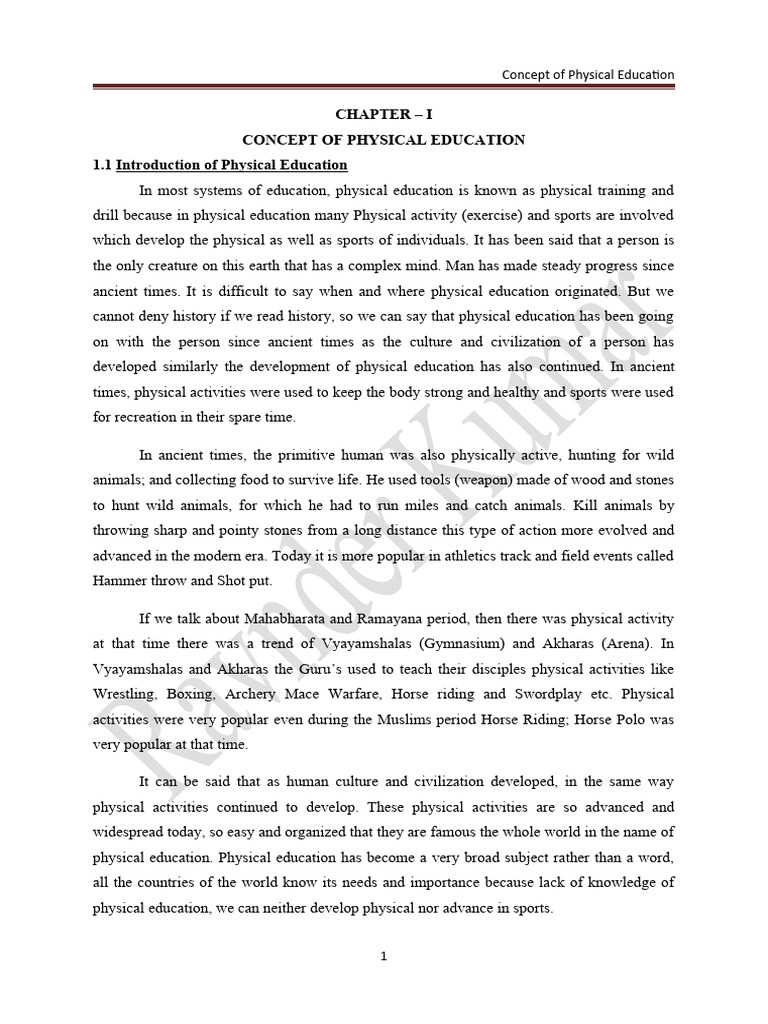 Understanding Physical Education Concepts | PDF | Sports | Physical ...