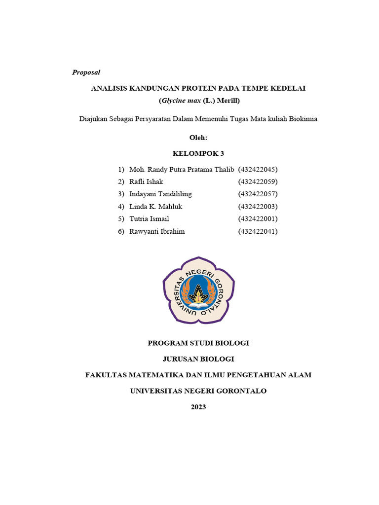 Proposal TEMPE Kel.3 | PDF