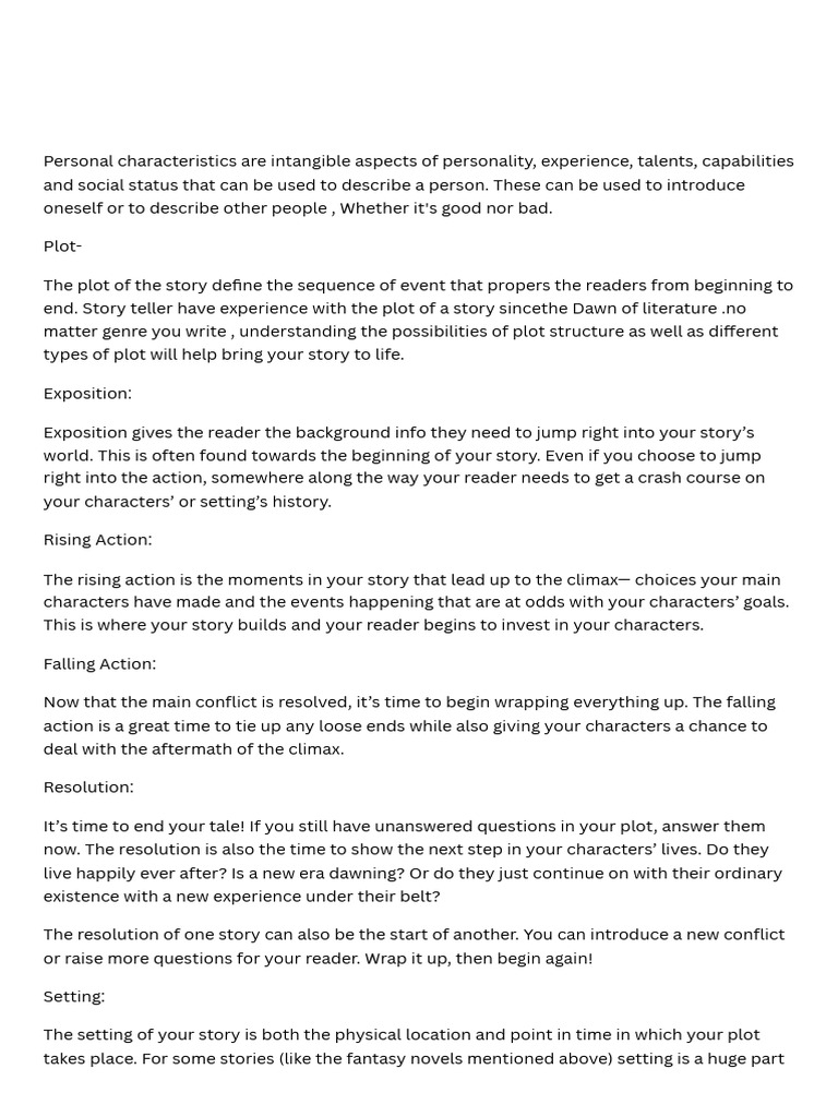 Personal Characteristics Are Intangible Aspects of Personality Experience Talents Capabilities ...