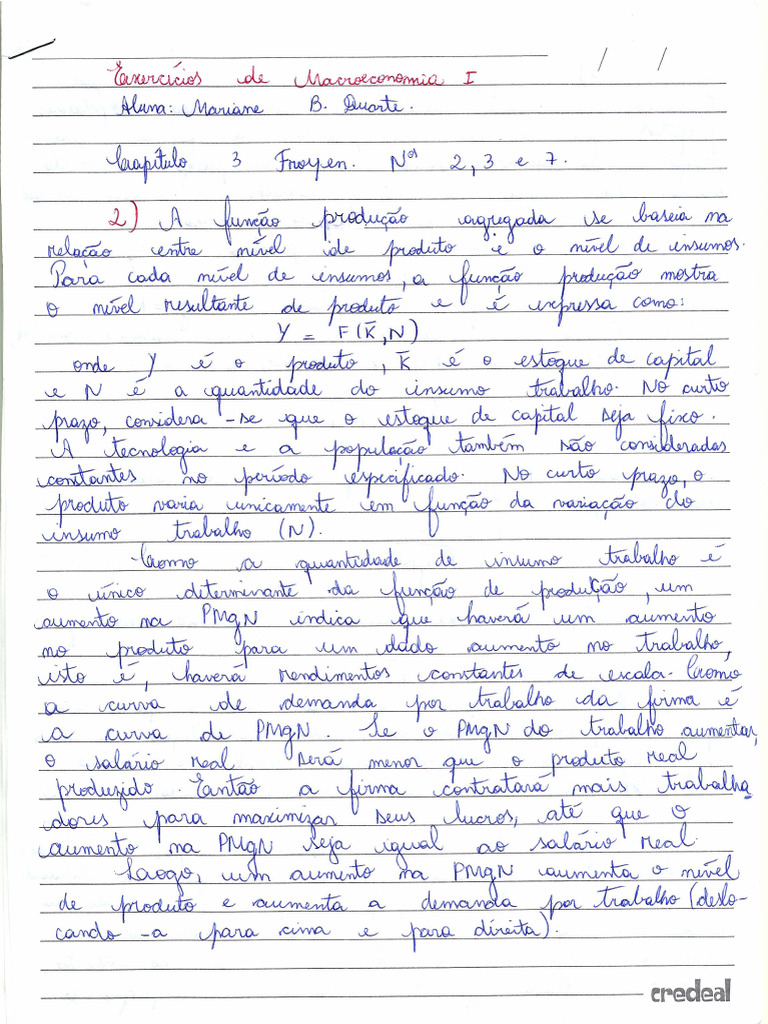 Exercícios Cap. 3 e 4 Froyen | PDF