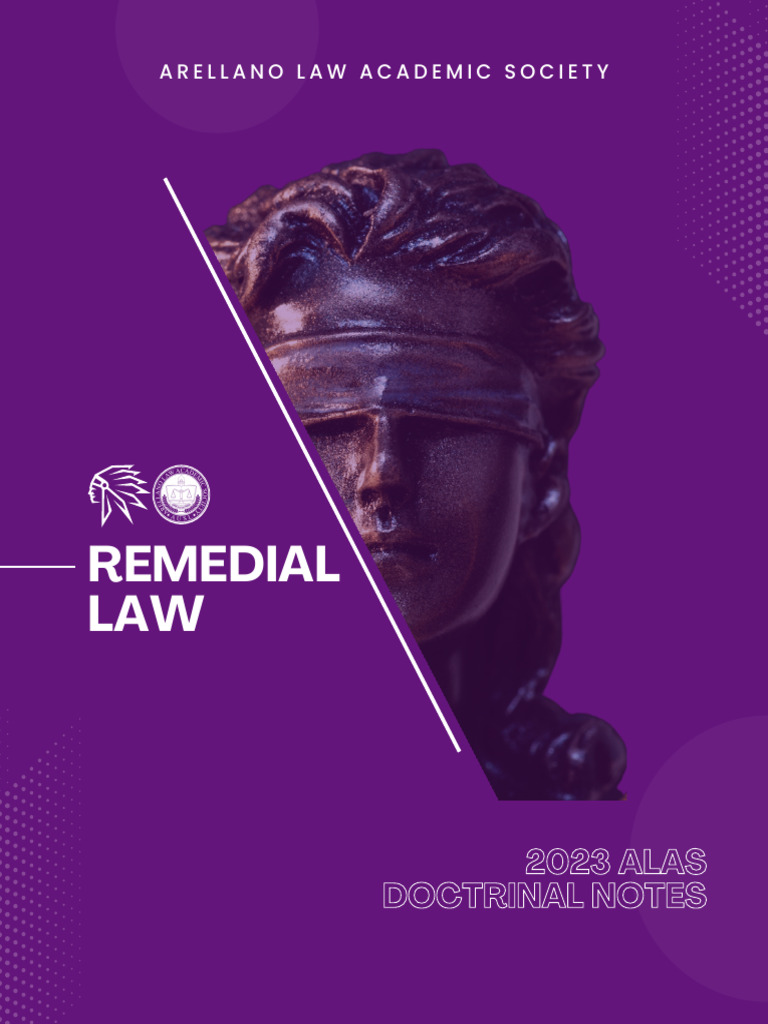 Remedial Law Alas Doctrinal Notes 23 | PDF | Law
