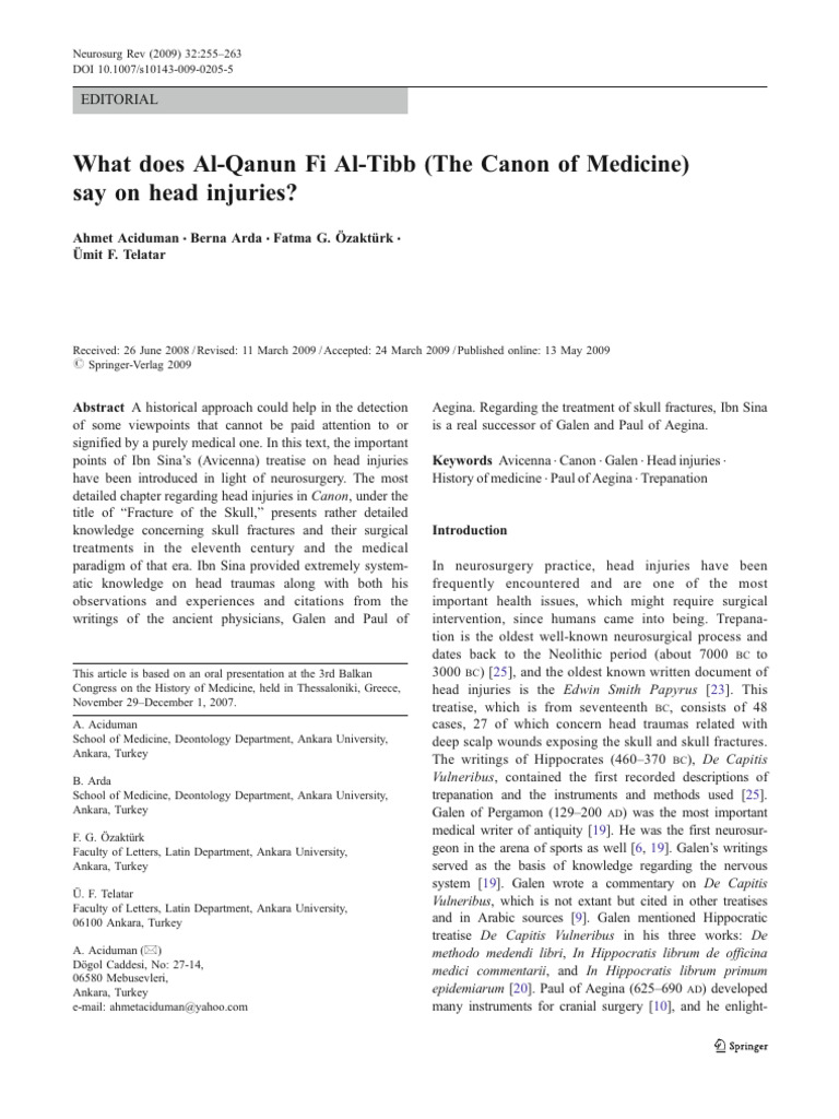 What Does Al Qanun Fi Al Tibb The Canon | PDF