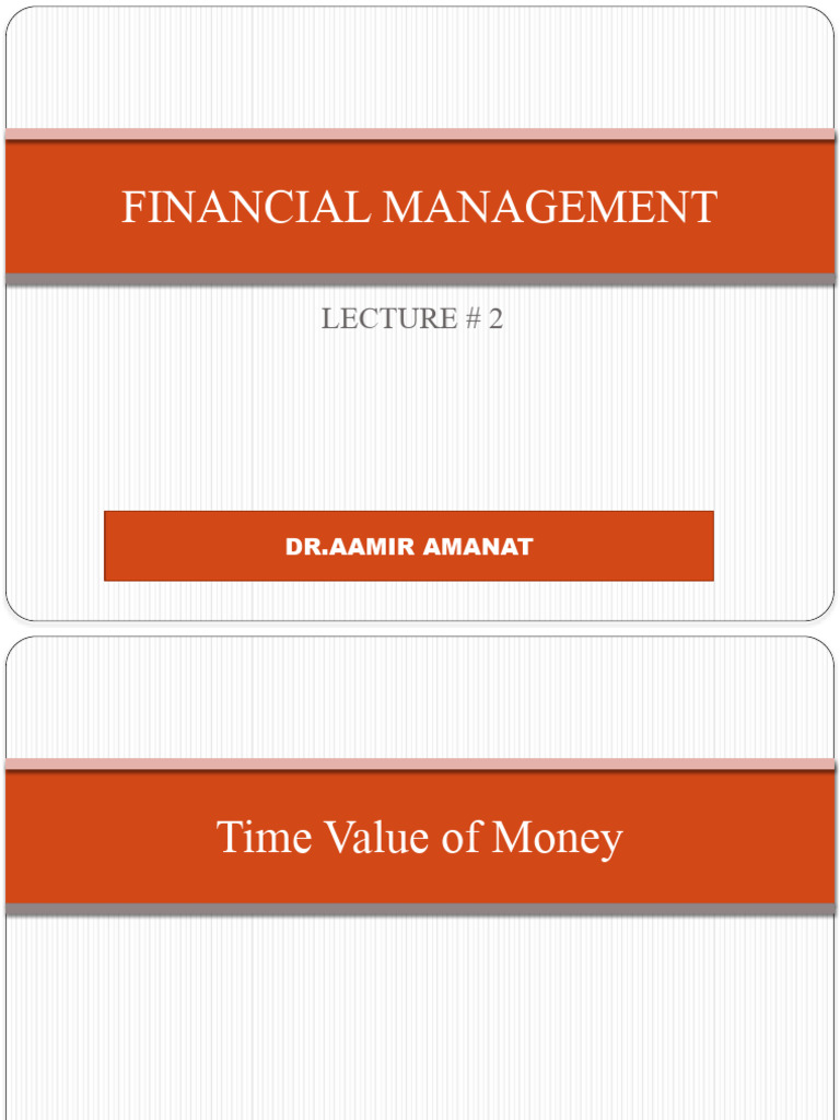 Lecture 2 FTM TVM | PDF