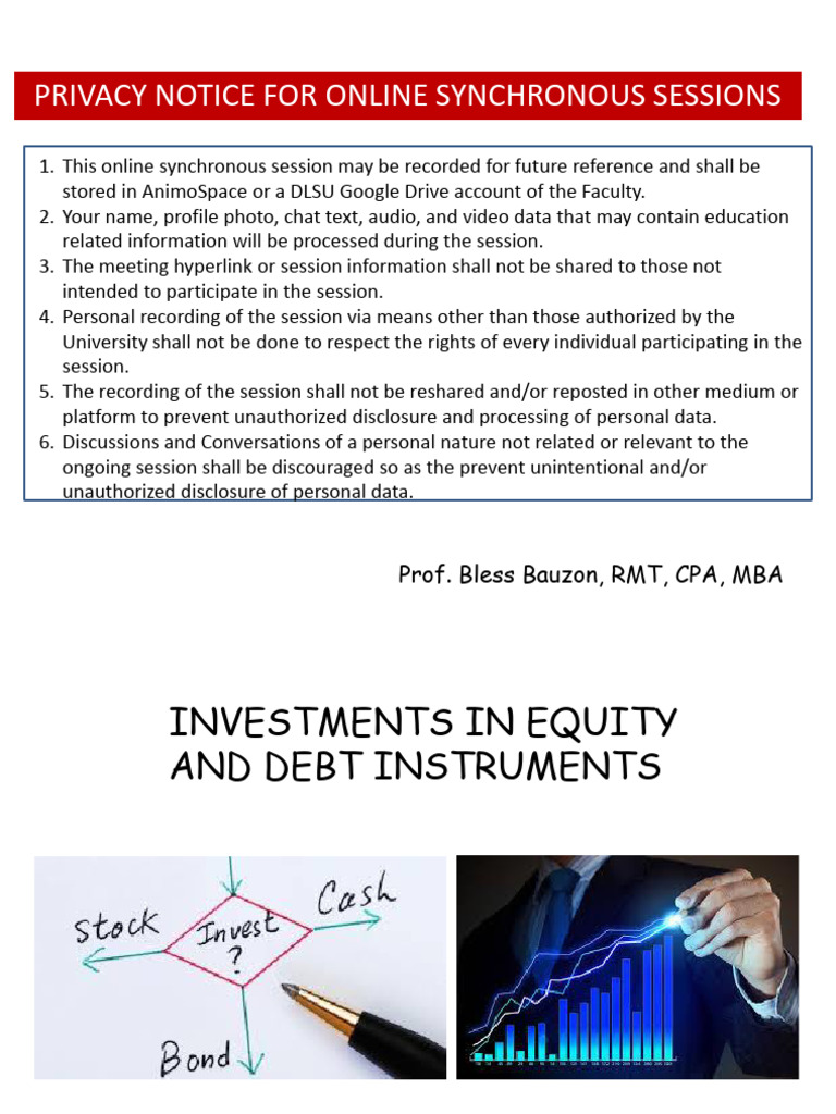 c4 Investments in Equity and Debt Instruments | PDF