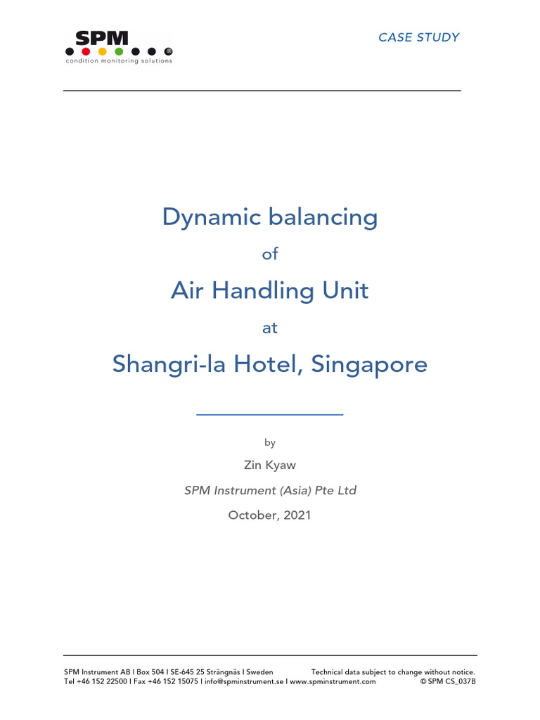 CS - 037B - Fan Balancing - Shangri-La - SG | PDF