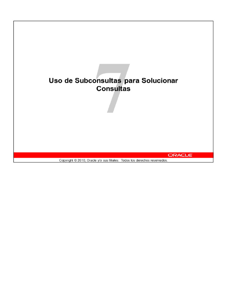 Subconsultas Avanzadas en SQL Oracle | PDF | Informática | Tecnología