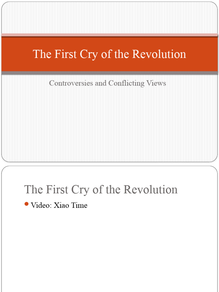 8 - The First Cry of The Revolution | PDF