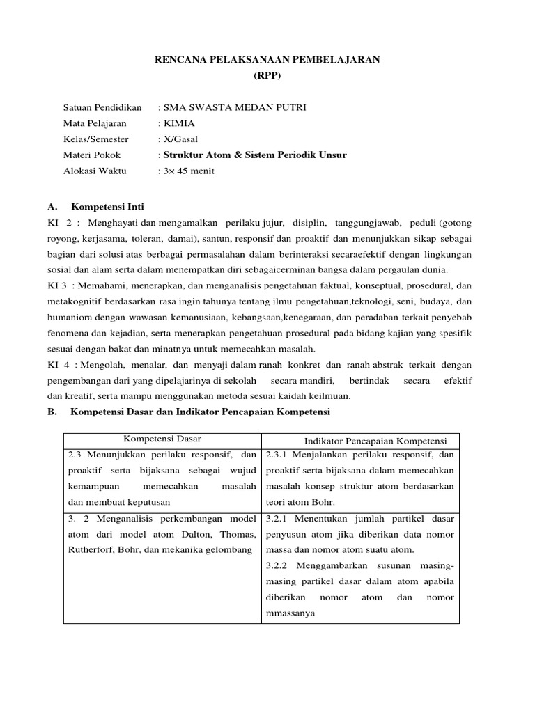 RPP Discovery Learning | PDF