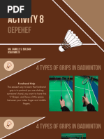 The 4 Basic Grips in Badminton - With Pictures - Badminton Insight | PDF