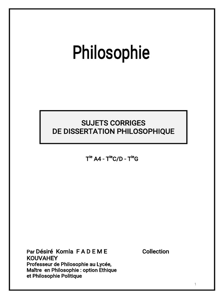 Annale Philosophie | PDF