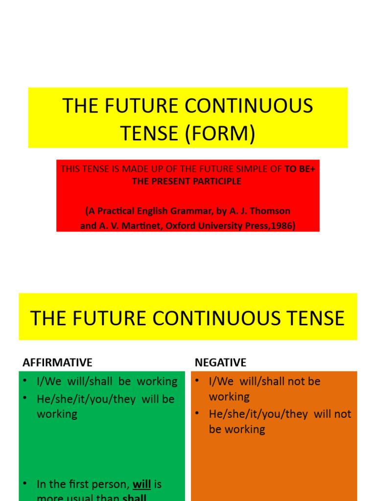 The Future Continuous, Future Perfect | PDF