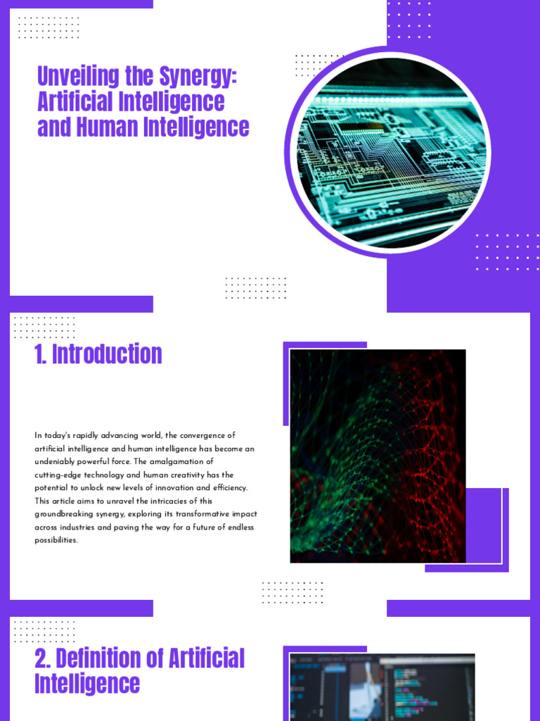 Artificial Intelligence and Human Intelligence | PDF | Artificial Intelligence | Intelligence ...