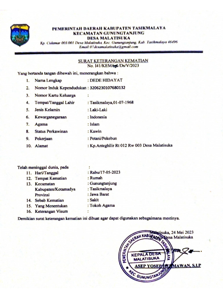 Kematian Dede Hidayat | PDF