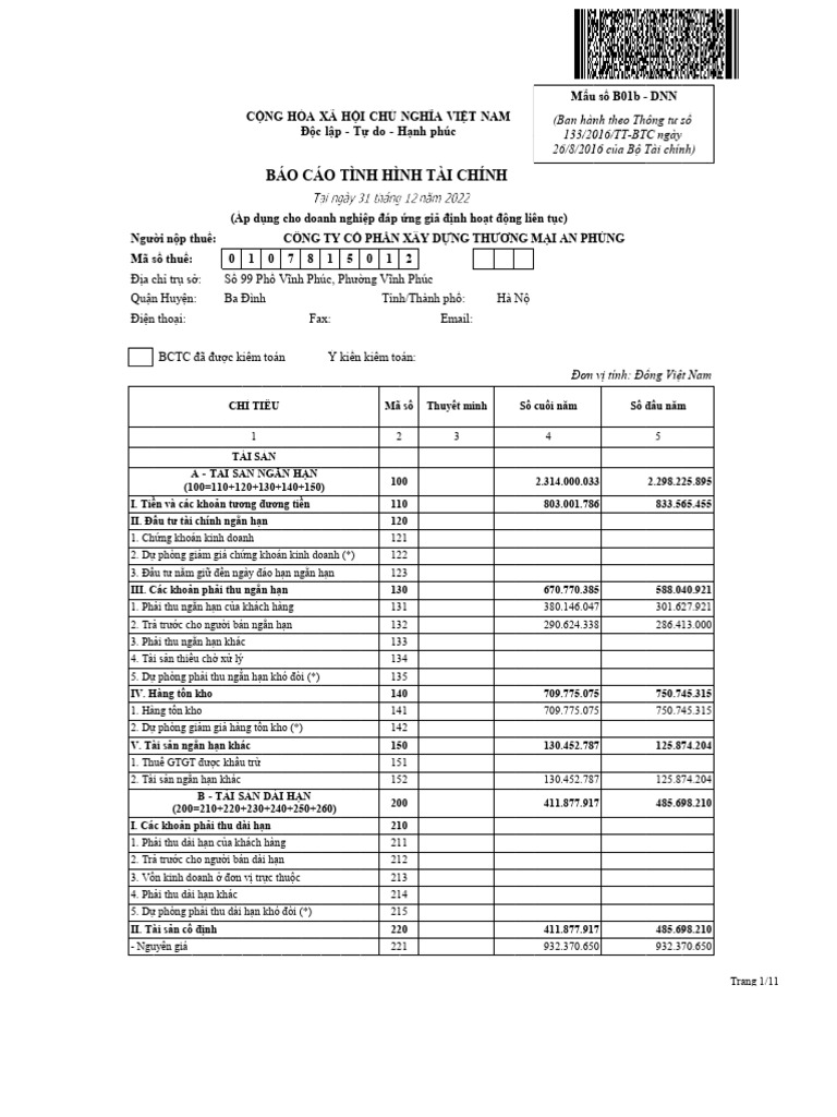 BCTC - Anphung | PDF