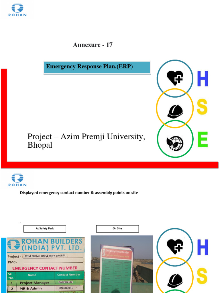 Appendix - 17-Emergency Response Plan. (ERP) Emergency Contact | PDF