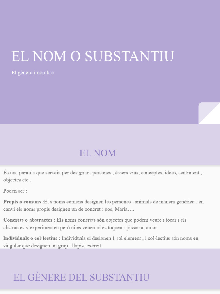 El Substantiu | PDF