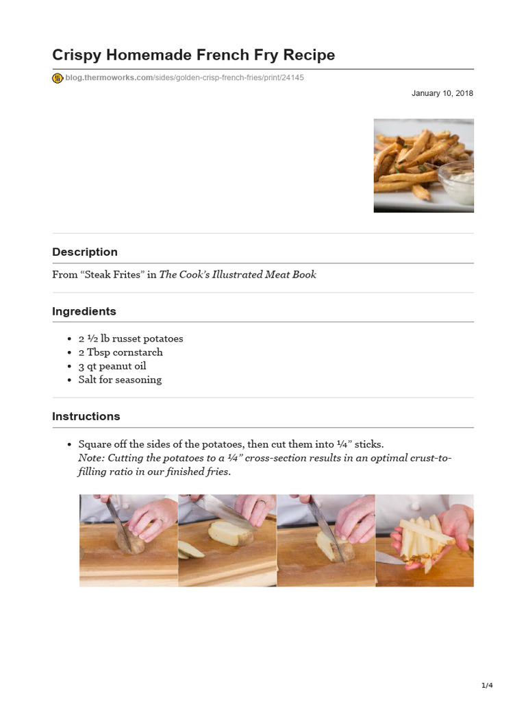blog.thermoworks.com-Crispy Homemade French Fry Recipe | PDF | French ...