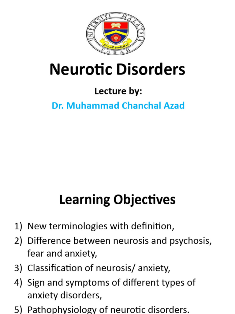 Neurotic Disorders | PDF
