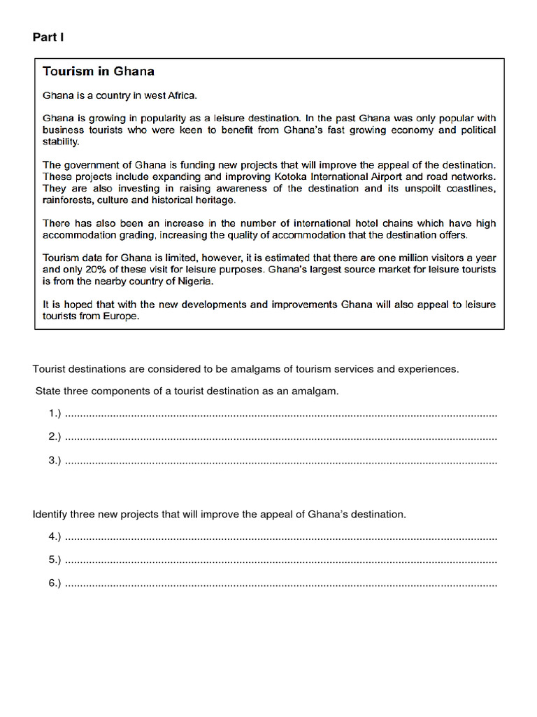 Quiz 2 - Travel Tourism IGCSE | PDF | Tourism | Earth Sciences