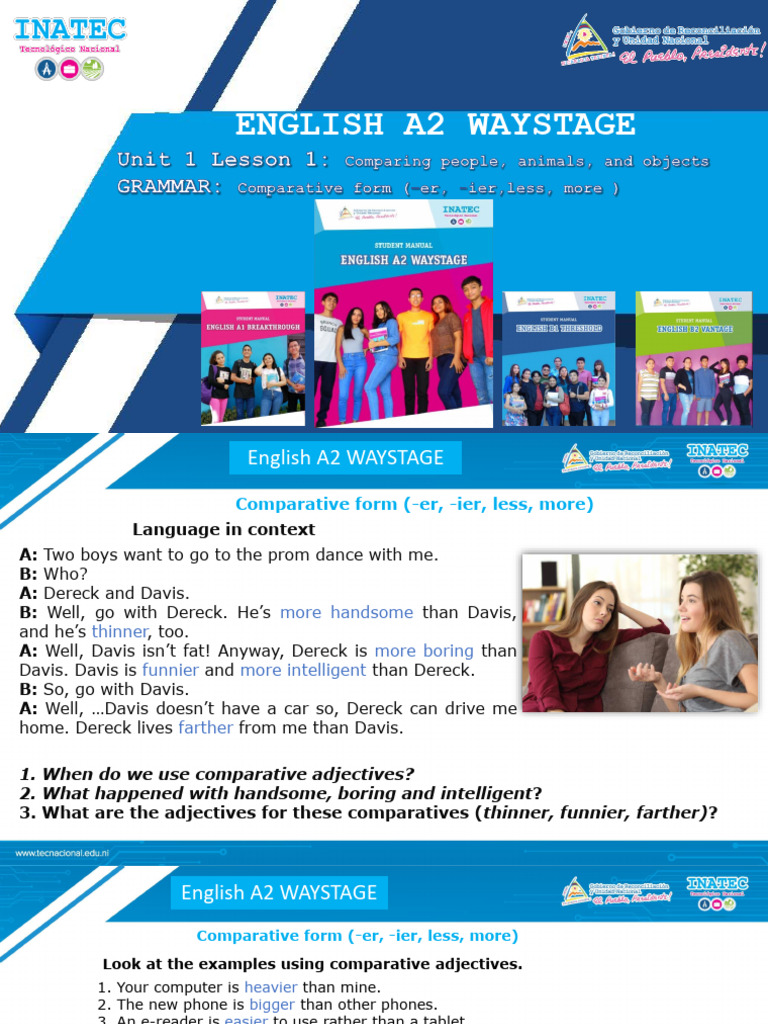 English A2 Waystage U1 10 Resources | PDF