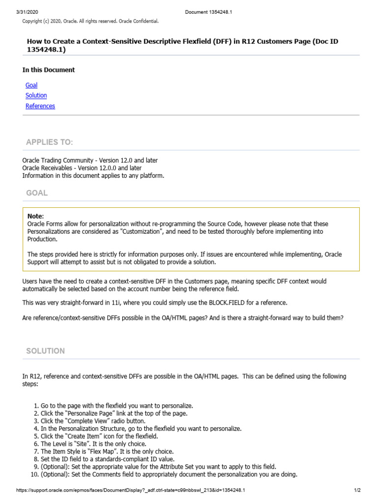 How To Create A Context-Sensitive Descriptive Flex Field (DFF) in R12 | PDF How To Create A Context-Sensitive Descriptive Flex Field (DFF) in R12 | PDF