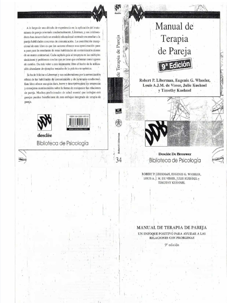 PDF Manual de Terapia de Pareja PDF Compress | PDF PDF Manual de Terapia de Pareja PDF Compress | PDF