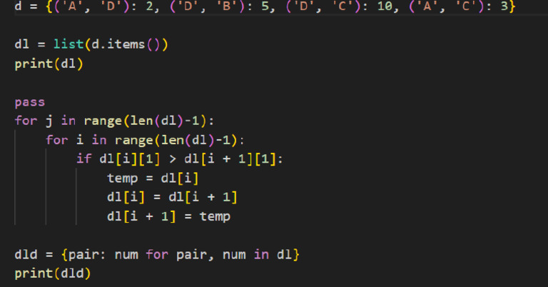 Dict - Sort Algorithm in Python | PDF