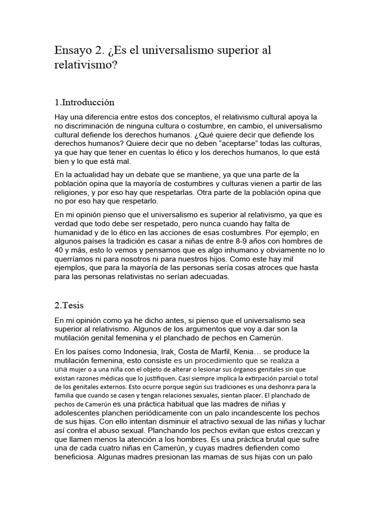 Ensayo 2 | PDF