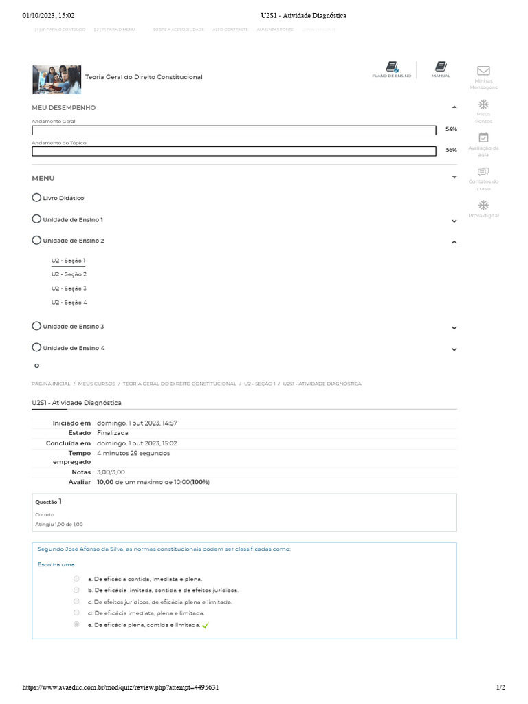 U2S1 - Atividade Diagnóstica | PDF