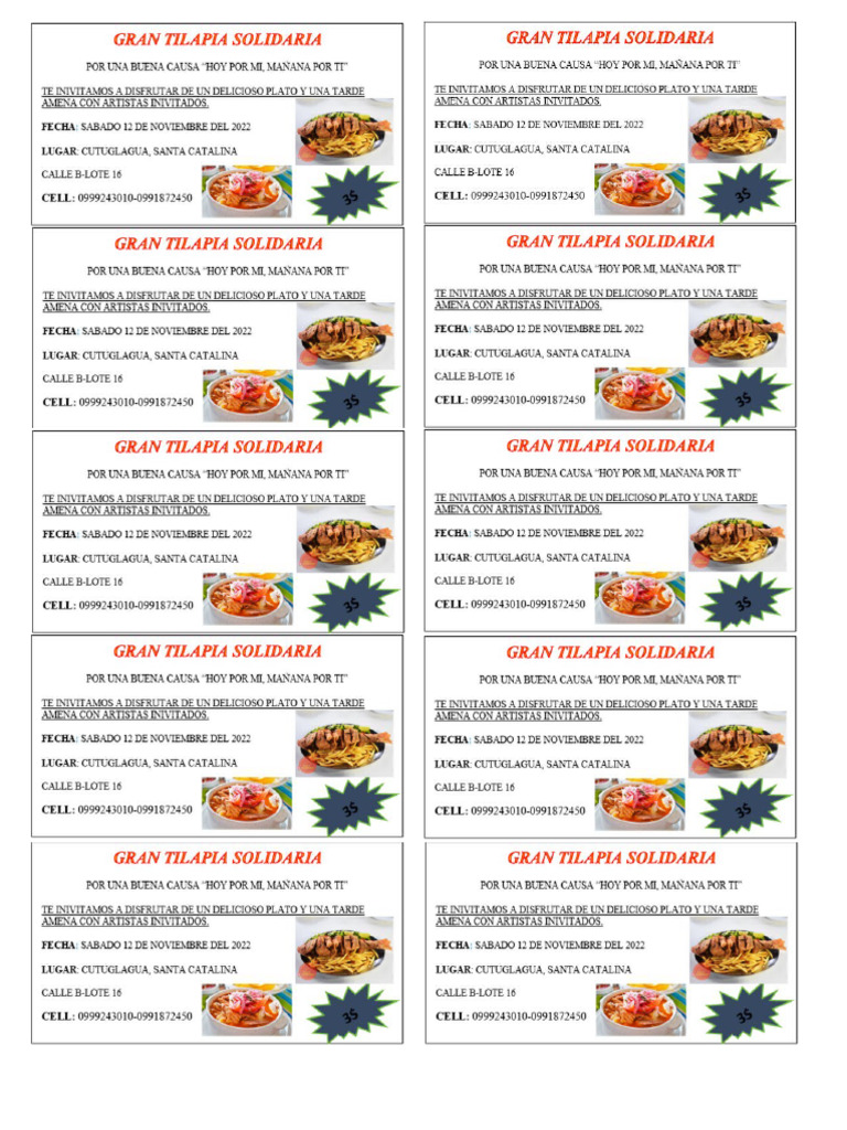 Boletos Solidario | PDF