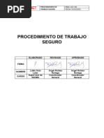 Procedimiento de Trabajo Seguro (PTS) | PDF | Tecnología