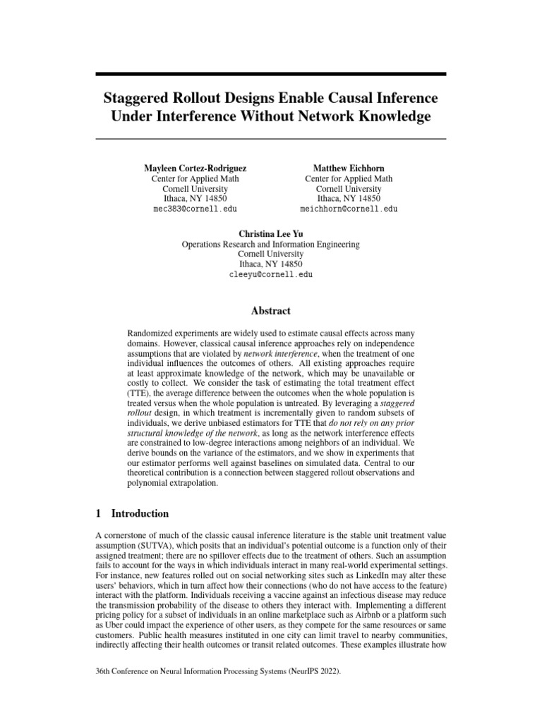 6824 Staggered Rollout Designs Enab | PDF | Science & Mathematics ...