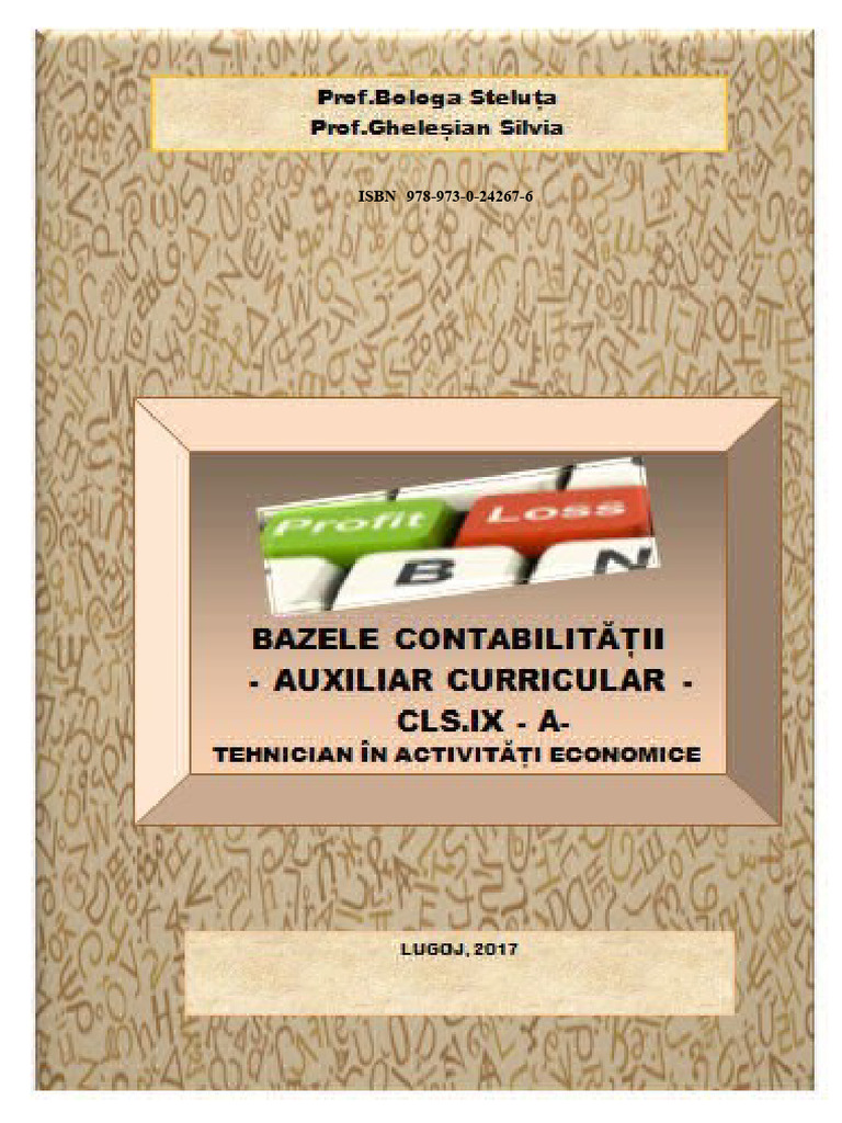 Bazele Contabilitatii Auxiliar CL A Ix A | PDF