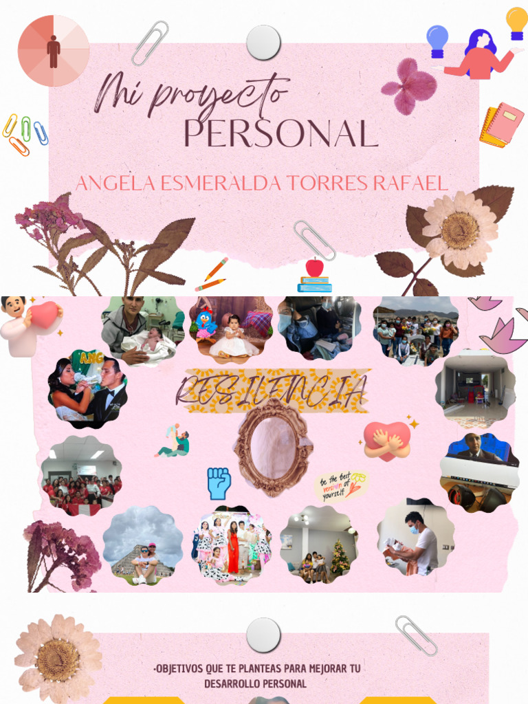 Presentación Proyecto Personal Collage Rosa | PDF